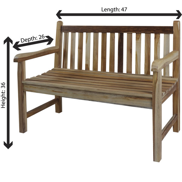 EcoDecors 51”, Outdoor Bench, Patio bench, Outdoor Benches Weatherproof, Wooden Bench Outdoor ...